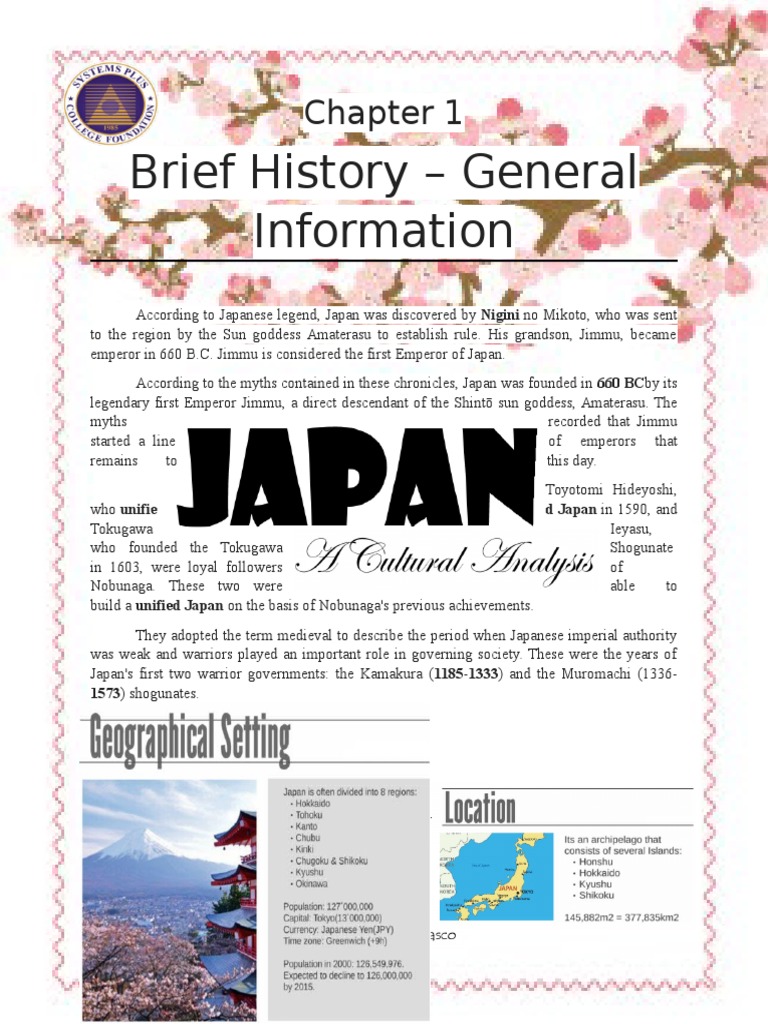 Brief History - General Information: D Japan in 1590, and | PDF | Japan ...