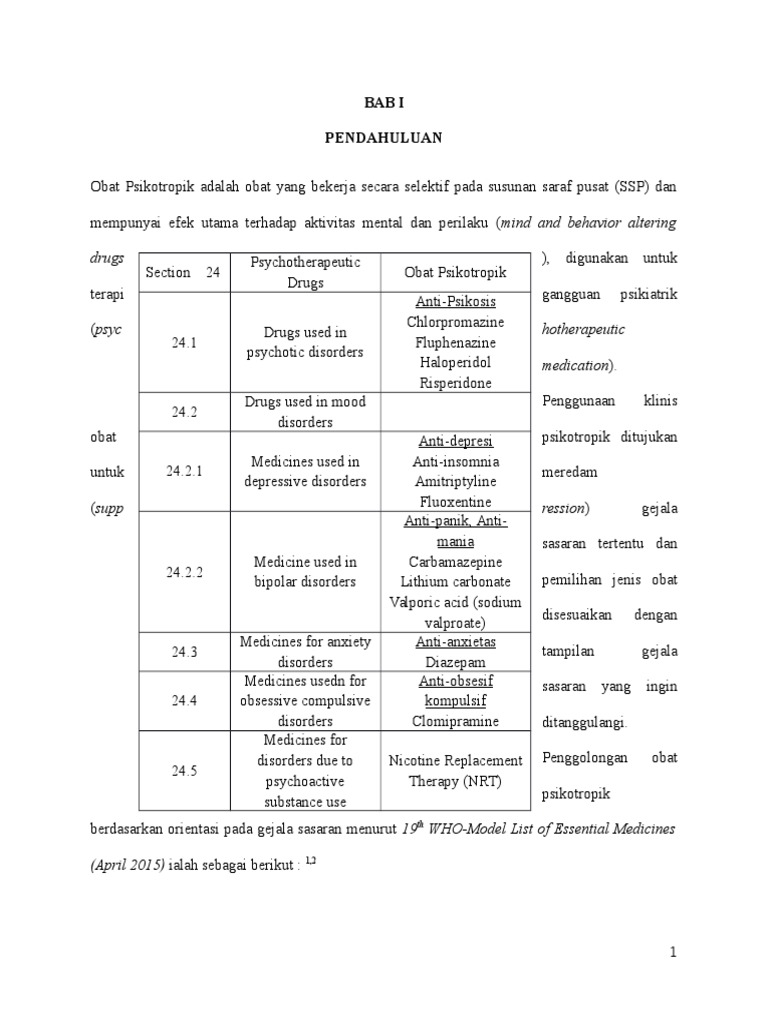 Obat Antimania dan Psikotropik | PDF | Pengembangan Diri | Kesehatan ...