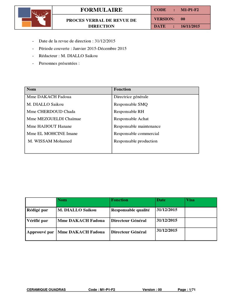 La Revue de Direction qualité | Audit | Gestion des ressources humaines