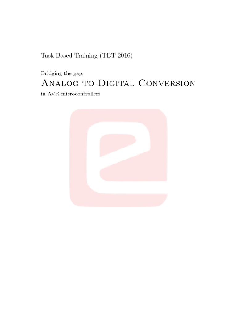 ADC Tutorial | PDF | Analog To Digital Converter | Microcontroller