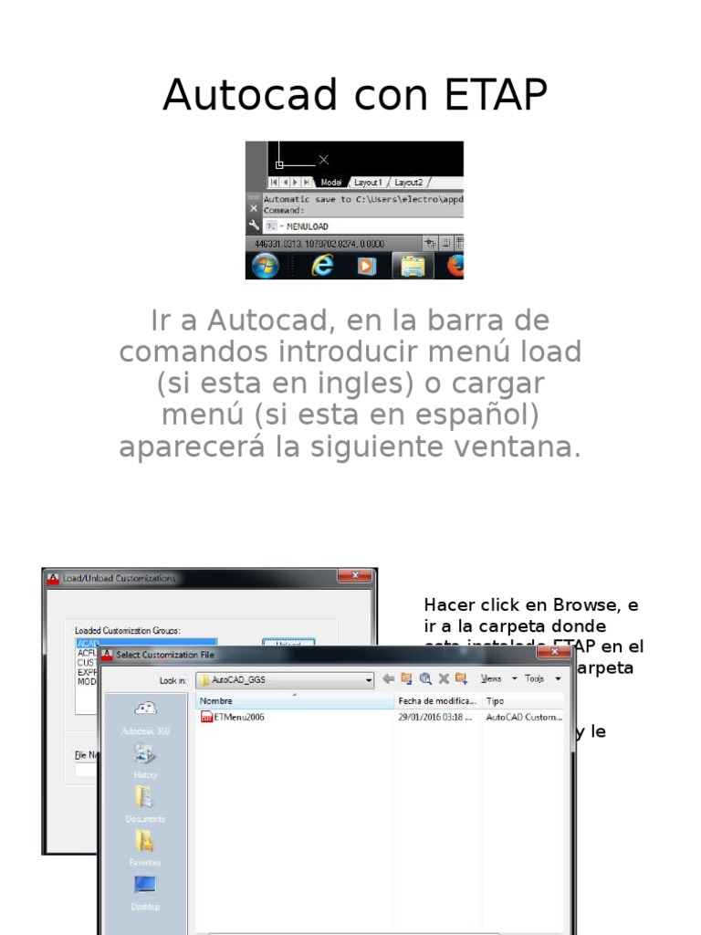 Etap y Autocad | PDF