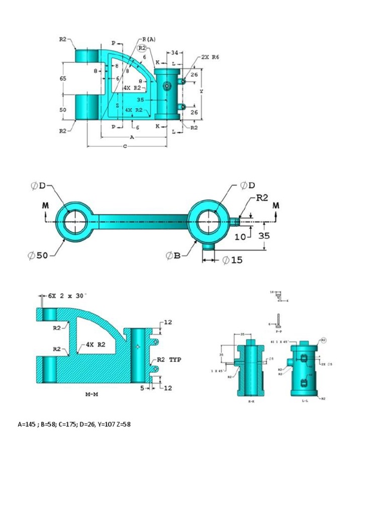 Pieza CSWP solidworks