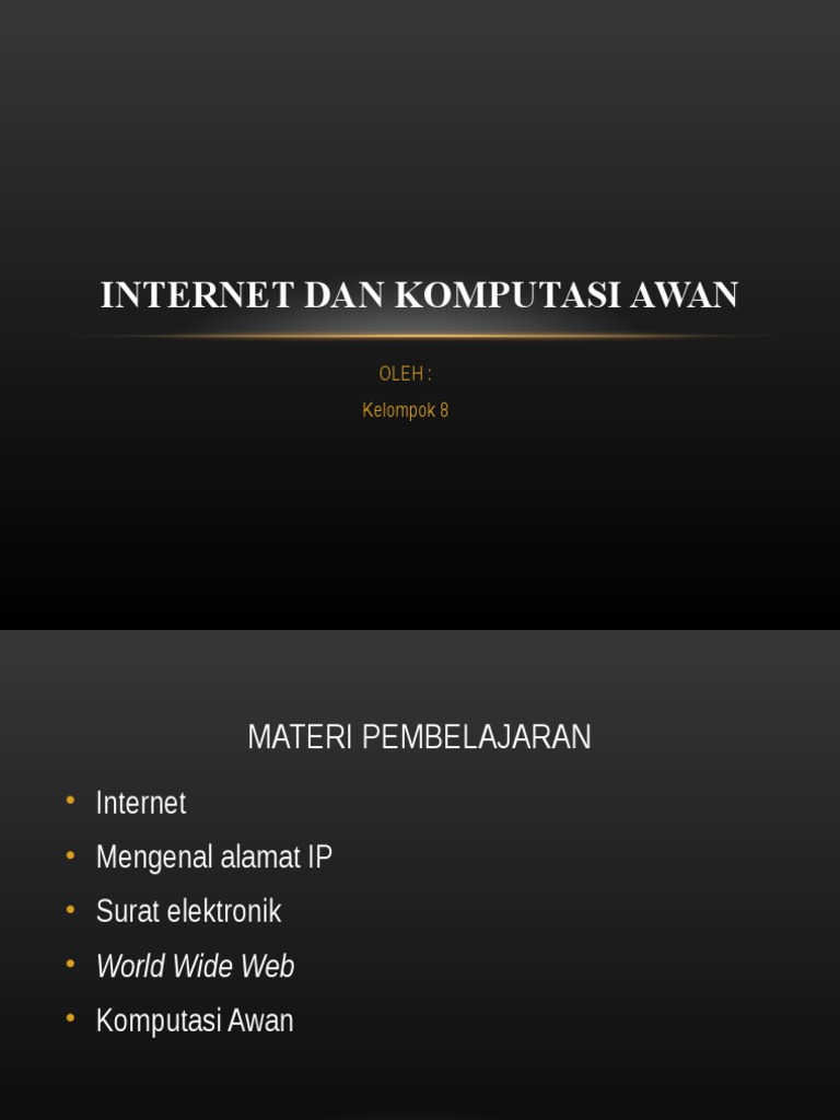 Internet Dan Komputasi Awan | PDF