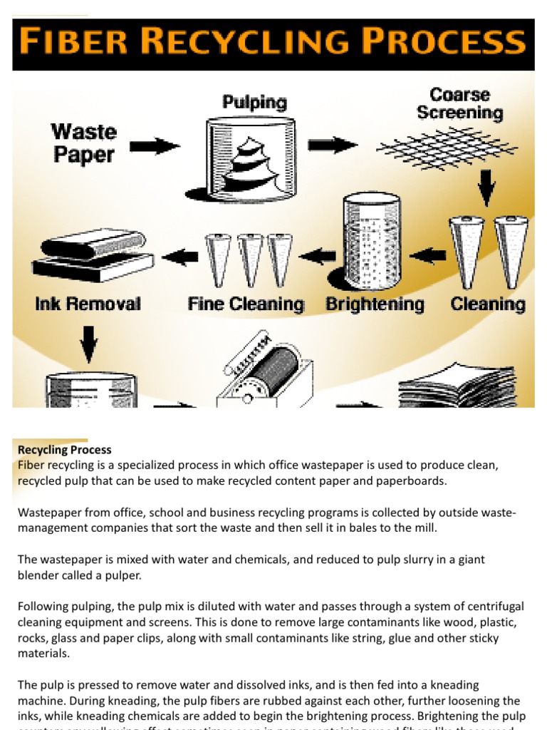 Paper Recycling Process PDF | PDF