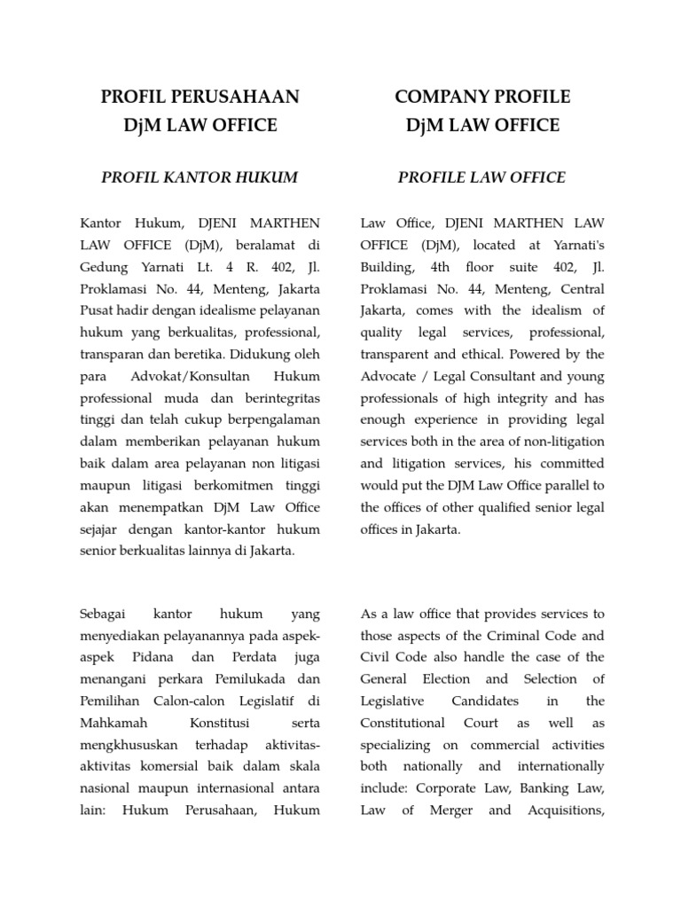 Company Profile (Bilingual) | PDF