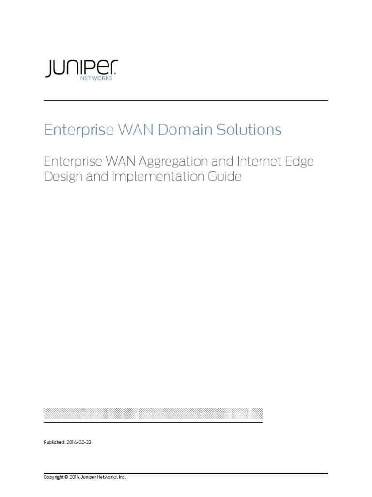 Juniper Enterprise WAN Design | PDF | Virtual Private Network | Computer Network