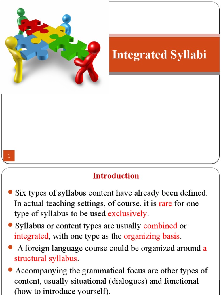 Understanding Integrated Syllabi | PDF | Language Education | Teachers