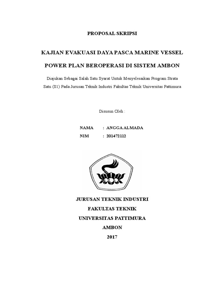 Contoh Proposal Skripsi | PDF