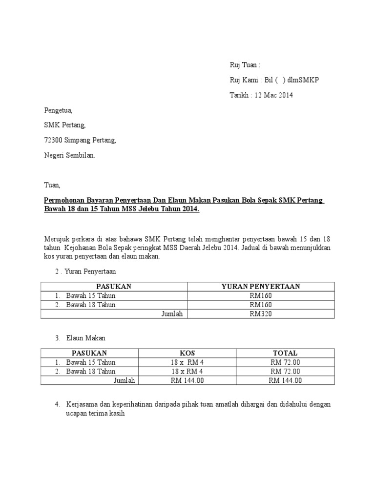 Surat Claim BOLA | PDF