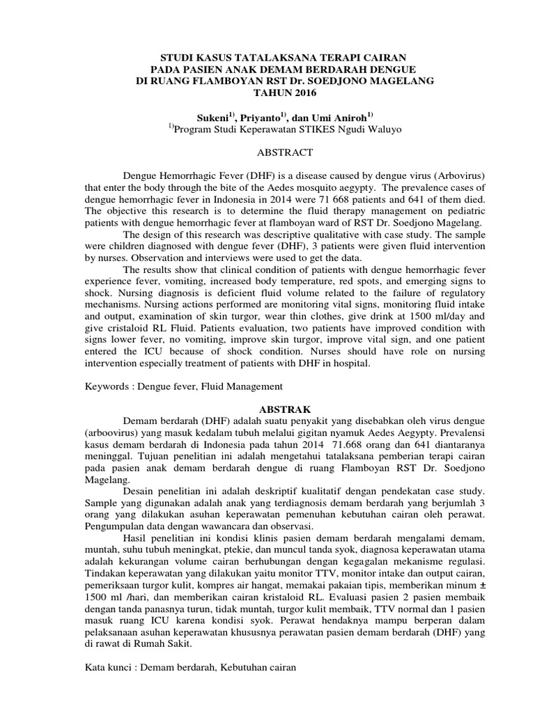 Studi Kasus DHF | PDF