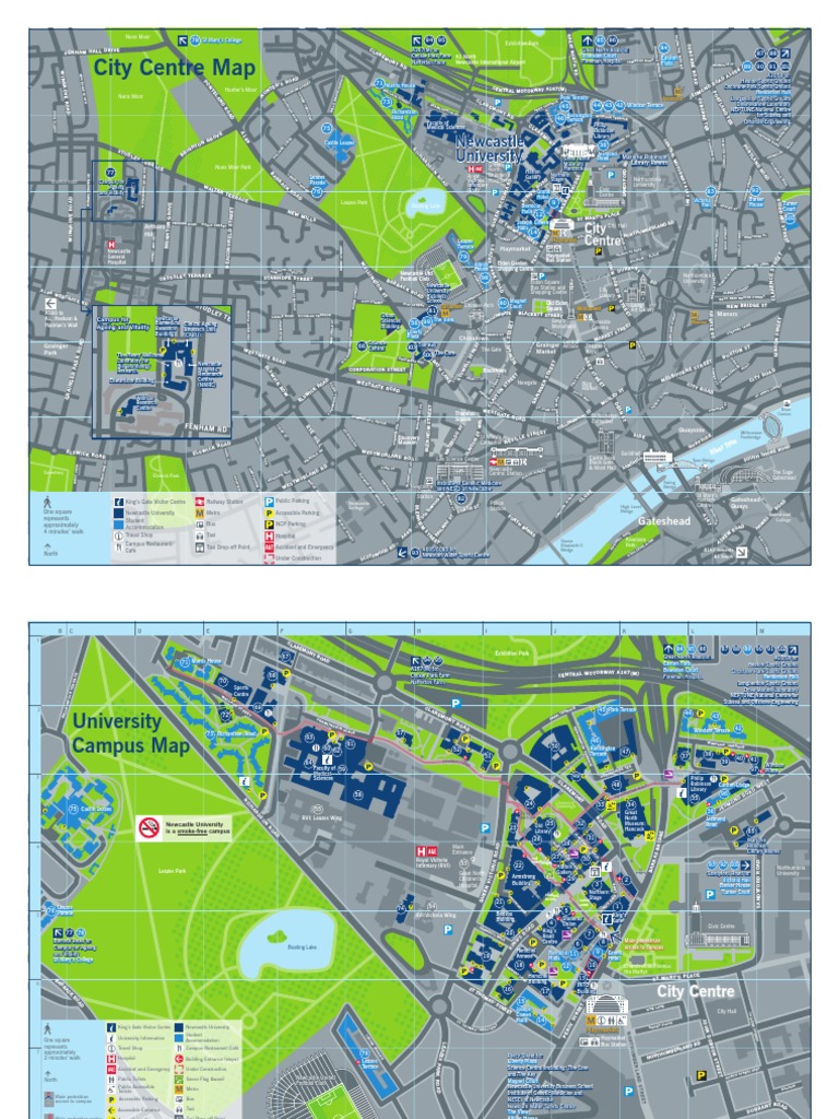 City Centre Map: Newcastle University Newcastle University | PDF