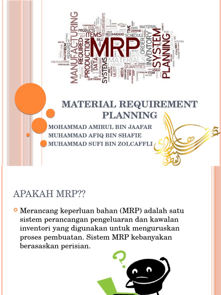 Material Requirement Planning | PDF