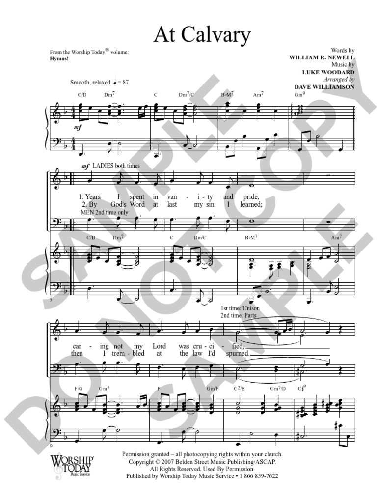 Hymns Vol 1 Sample PDF | PDF | Christian Music | Christian Hymns