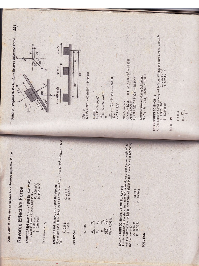 Physics and Mechanics - Reverse Effective Force | PDF | Nature