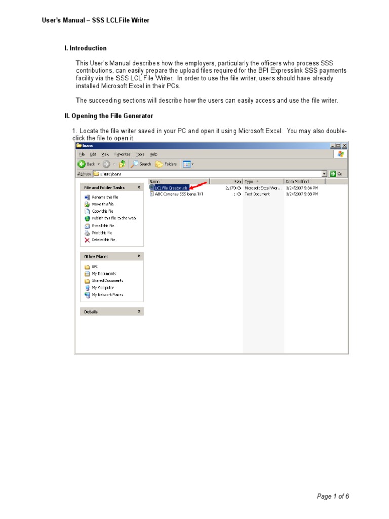 Sss LCL File Writer Manual | PDF | Computers | Technology & Engineering