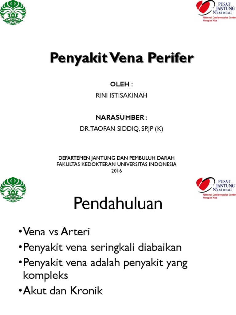 Penyakit Vena Perifer FKUI | PDF