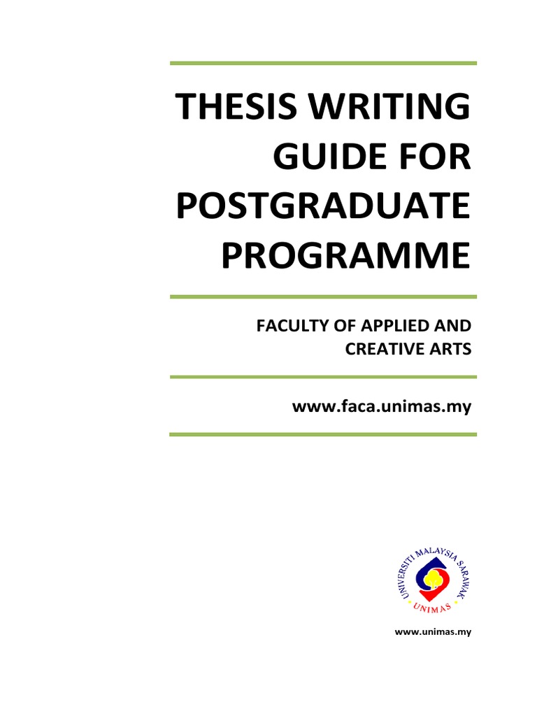 Unimas Thesis Format | PDF | Thesis | Postgraduate Education