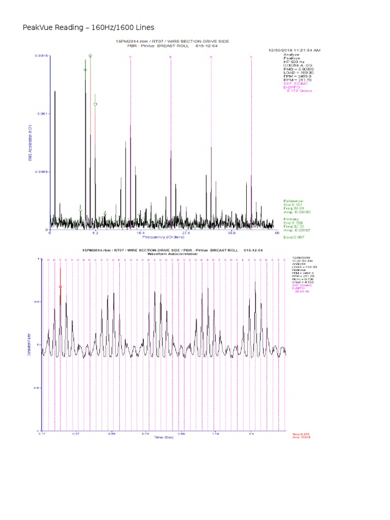 Peakvue Reading - 160Hz/1600 Lines | PDF