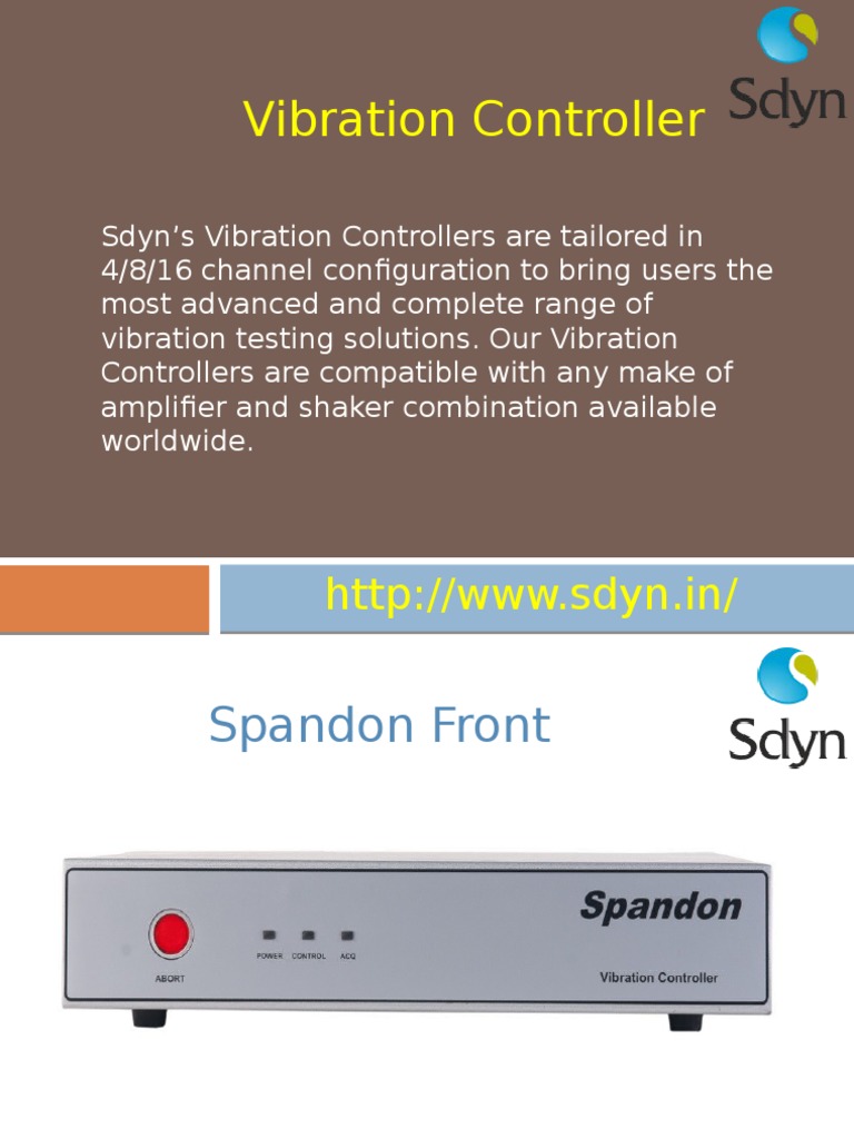 Vibration Controller - Electrodynamic Vibration System | PDF ...