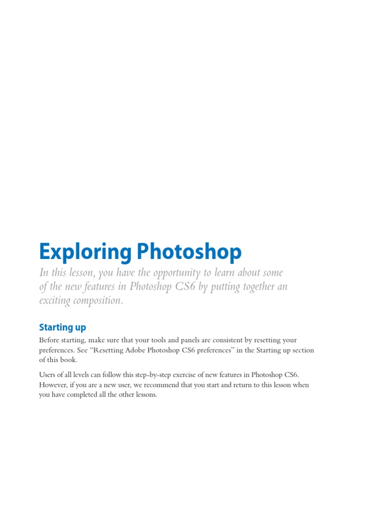 Exploring Photoshop | PDF