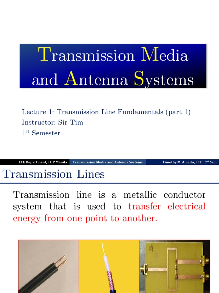 Transmission Line Fundamentals (Part 1) | PDF | Transmission Line ...