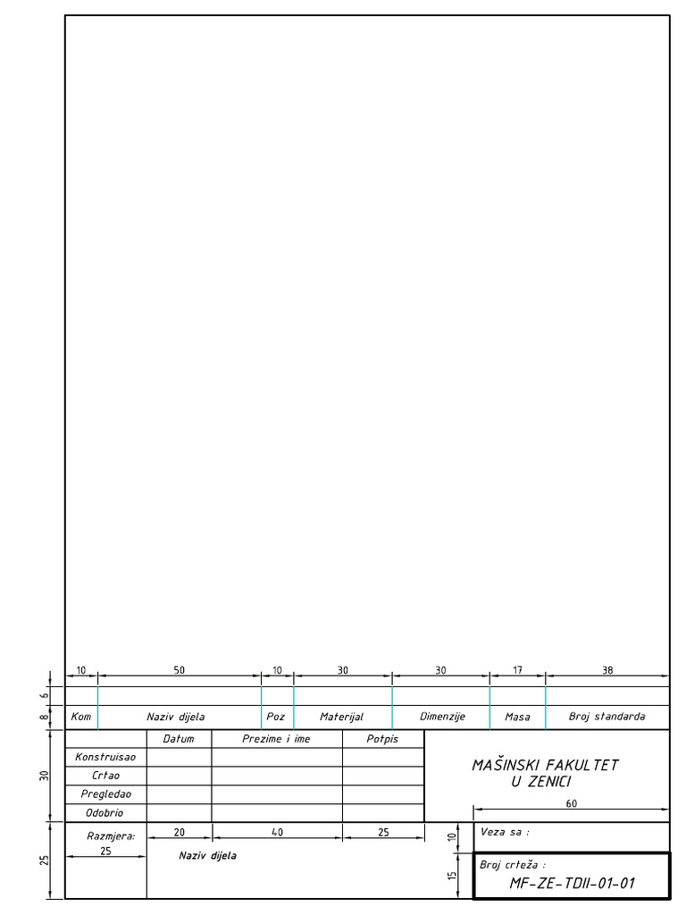 Zaglavlje Dimenzije | PDF