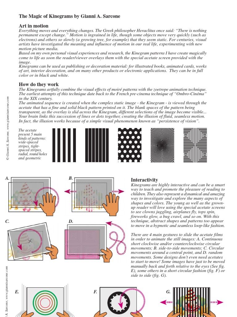 Kinegrams Project | PDF | Animation | Vision