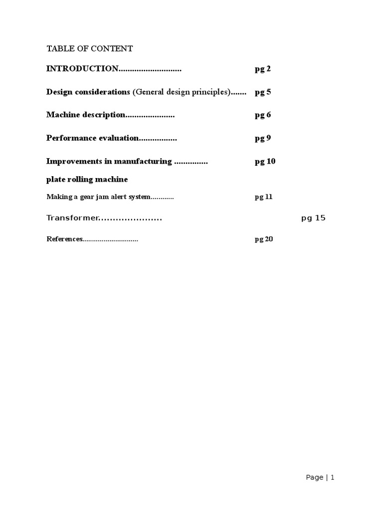 Plate Rolling Machine 2 PDF Sheet Metal Electric Generator