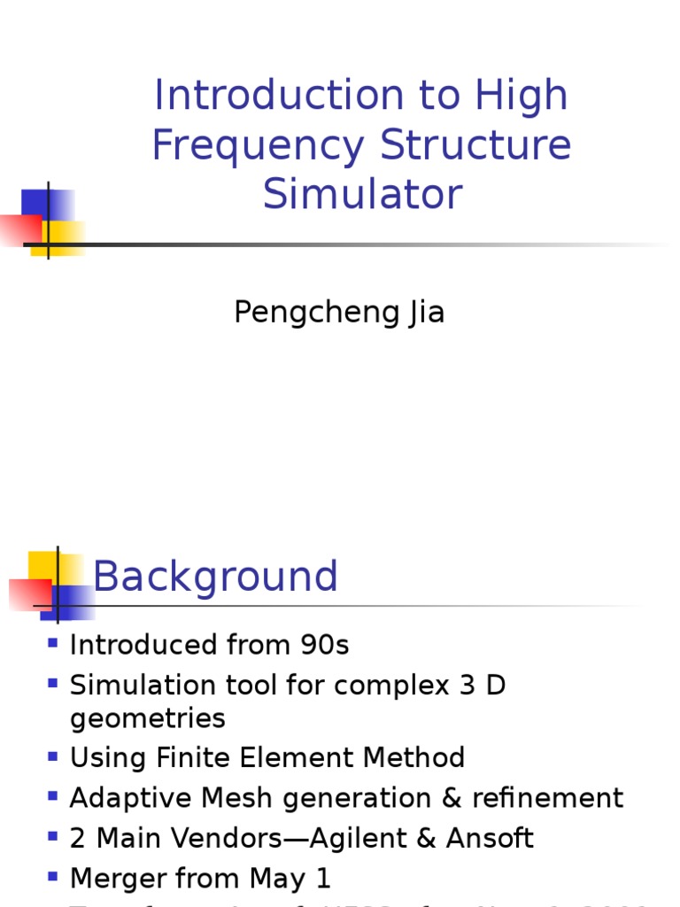 Introduction to High Frequency Structure Simulator (HFSS | PDF | Waveguide | Simulation