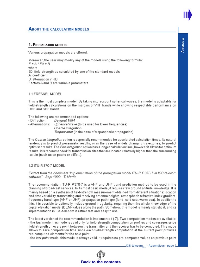 Calculation Formulae | PDF | Radio Propagation | Ultra High Frequency