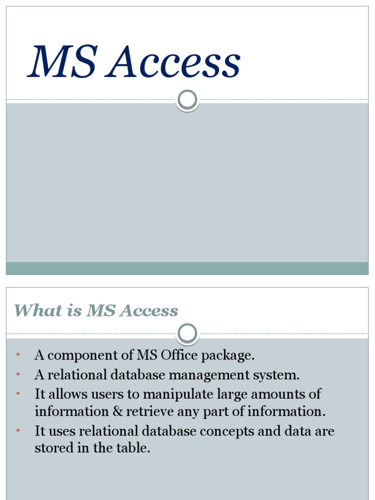 Fcis Ppt Group 7 Pdf Microsoft Access Databases