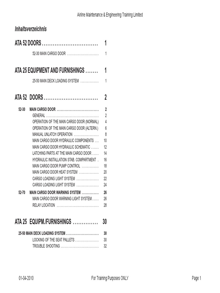 B737-330 Main Cargo Door Operation Guide | PDF | Aviation | Industries