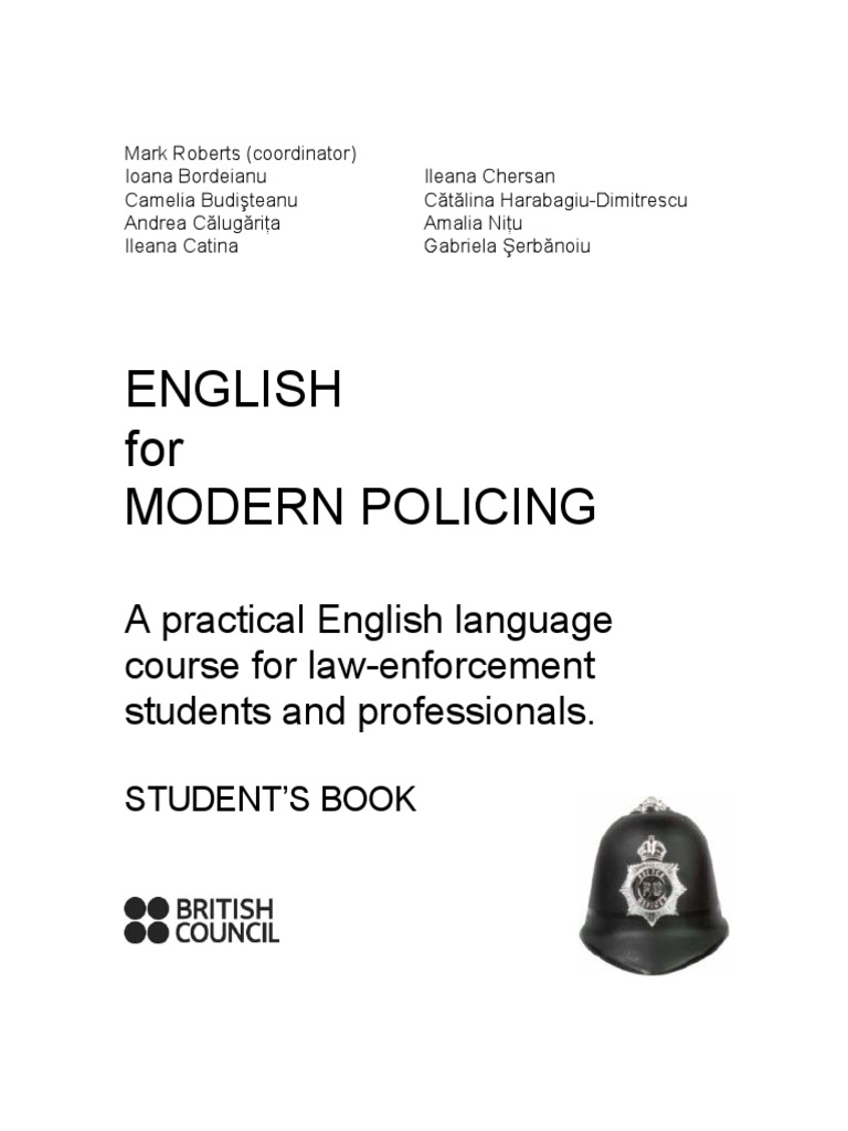 British Council English For Modern Policing | PDF | Theft | Conspiracy ...