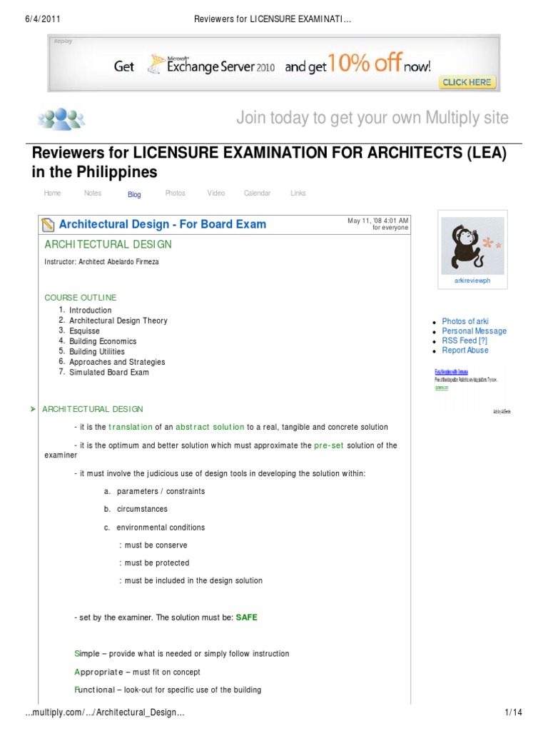 Architectural Design - For Board Exam | PDF | Apartment | Business