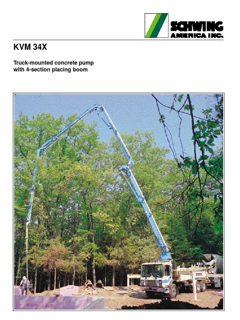 Schwing KVM 34X Brochure | PDF | Pump | Concrete