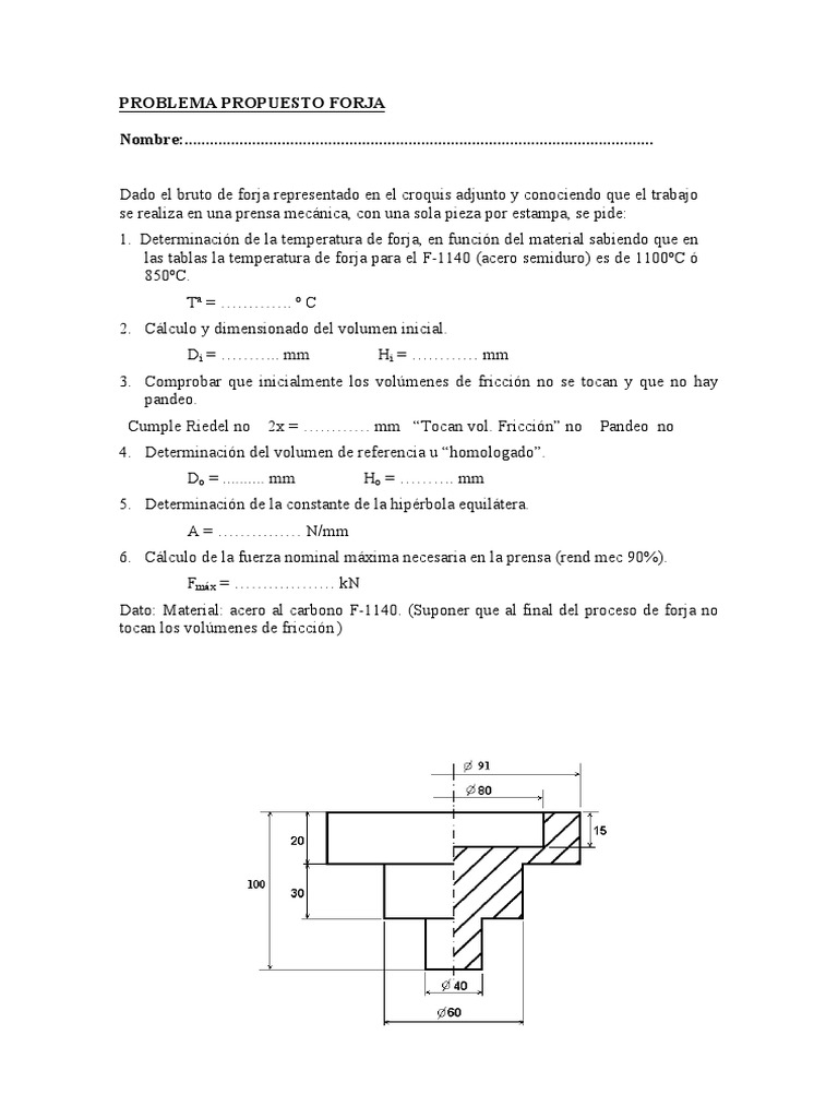 Problema Propuesto Forja | PDF