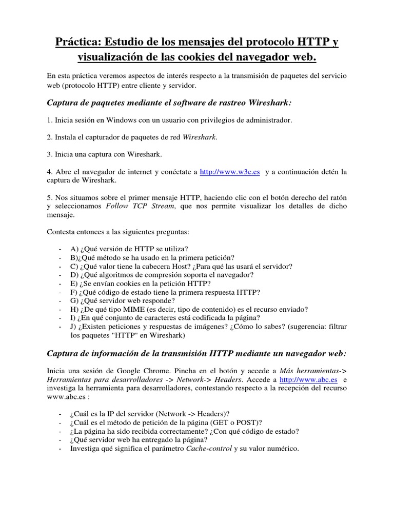 Estudio Del Protocolo HTTP | PDF | Protocolo de Transferencia de ...