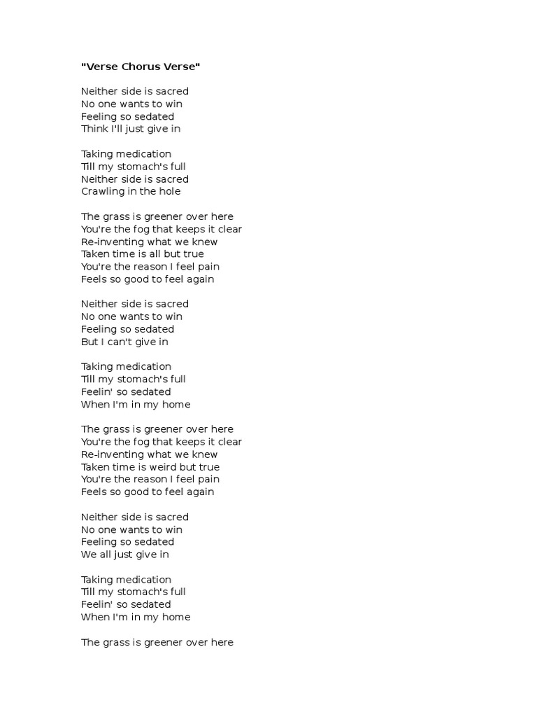 Verse Chorus Verse | PDF | Religion & Spirituality