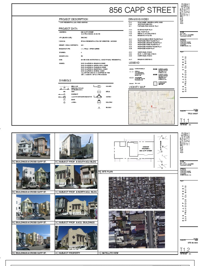 Design Plans For 856 Capp. ST | PDF | Wall | Building