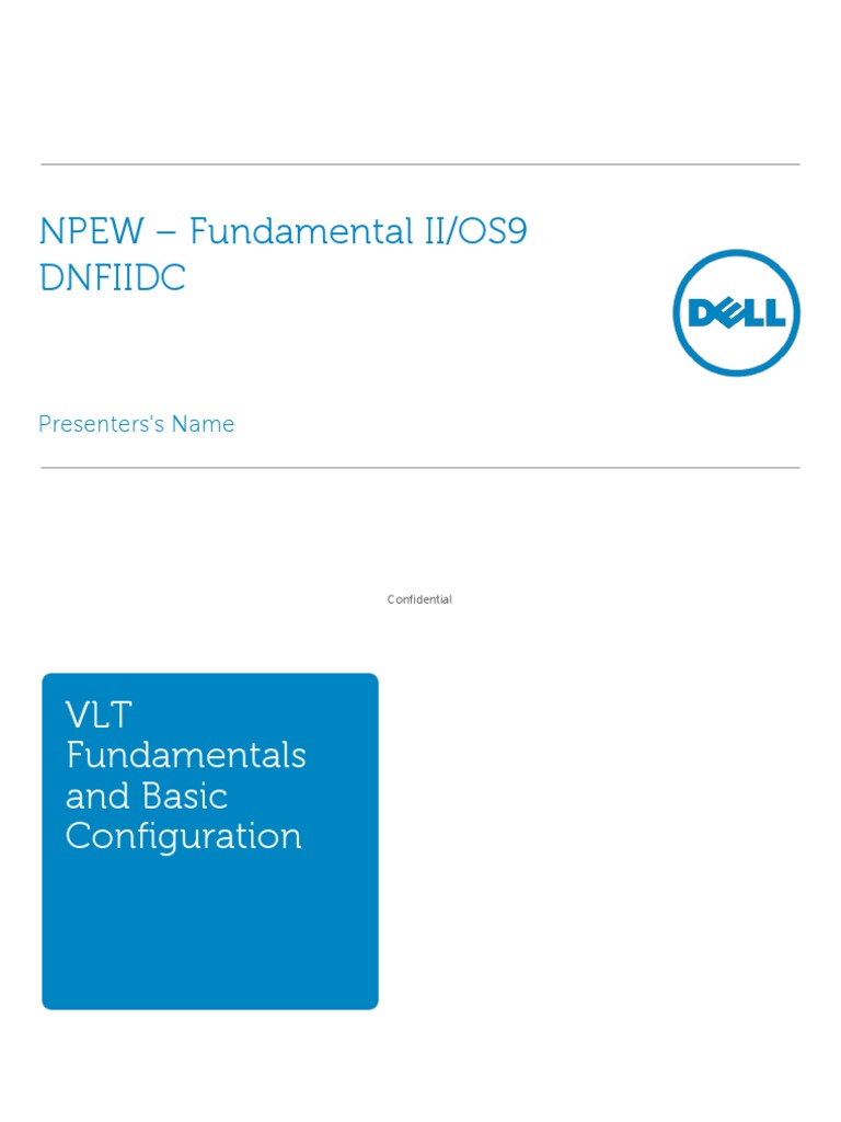 Dell VLT | PDF | Networking Standards | Physical Layer Protocols