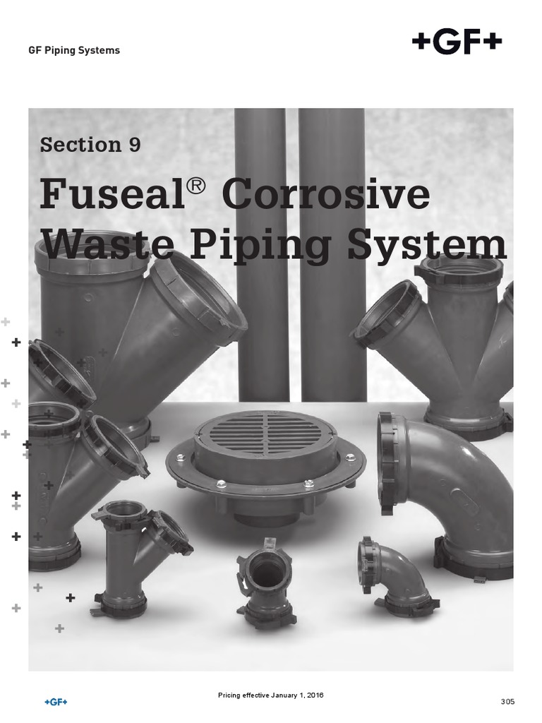 Fuseal PP Corrosive Waste | PDF | Polyolefin | Pipe (Fluid Conveyance)