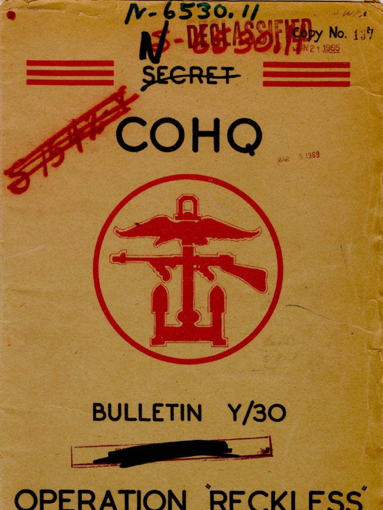 Operation Reckless (1944) | PDF | Landing Ship | Close Air Support