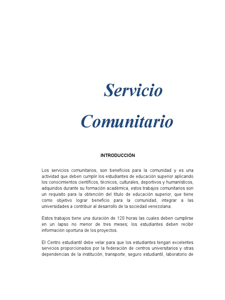 Que Es Servicio | PDF | Educación más alta | Planificación