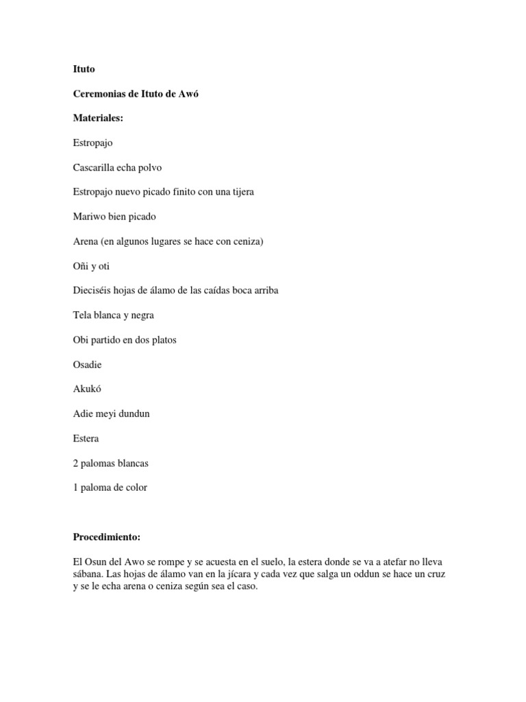 Tratado Del Itutu | PDF | Religión y creencia | Naturaleza