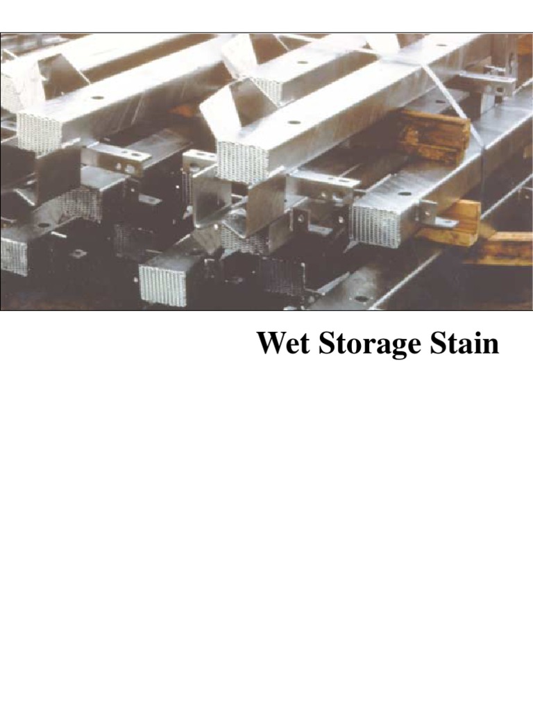 Understanding Wet Storage Stain | PDF | Galvanization | Corrosion