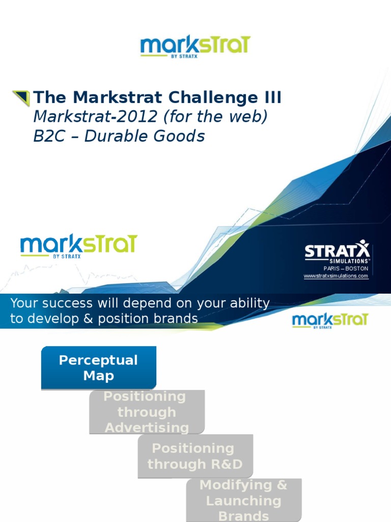 The Markstrat Challenge III Slides | PDF | Brand | Perception