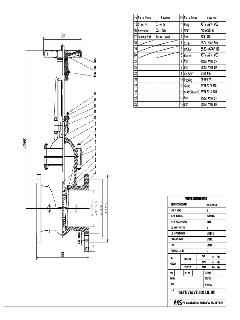 Gate Valve (Z41Y-600LB 6 - ) - Model | PDF