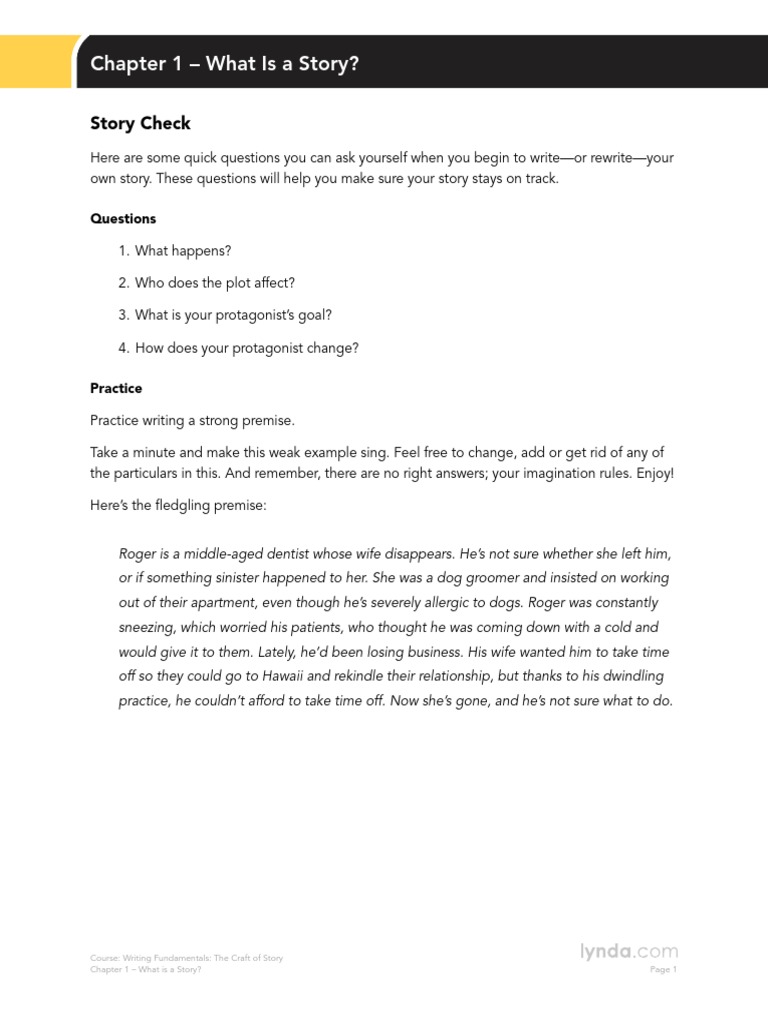 StoryCheck PDF | PDF | Plot (Narrative) | Leisure