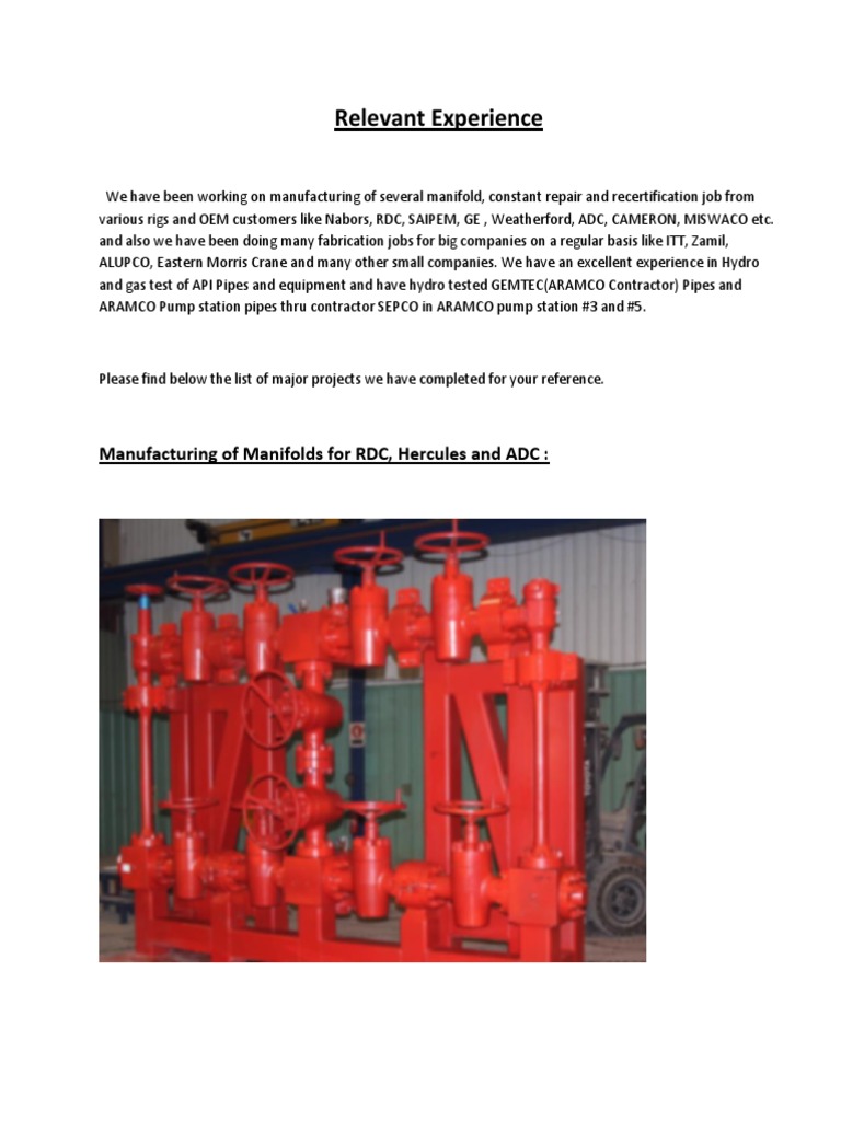 Technical Experience | PDF | Technology & Engineering