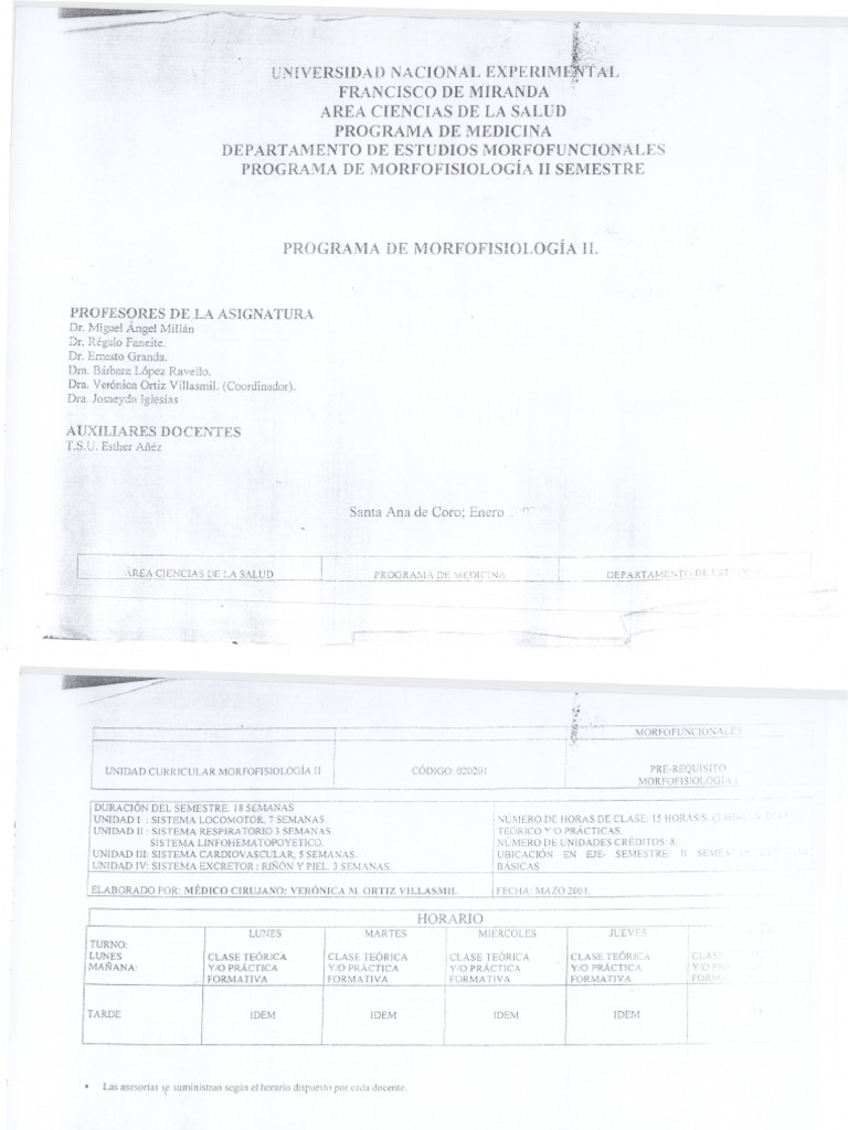 Programa MORFO II | PDF